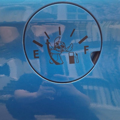 Funny Car Sticker Stitch Pulling Back Gas Fuel Cap Car Sticker Colour ...