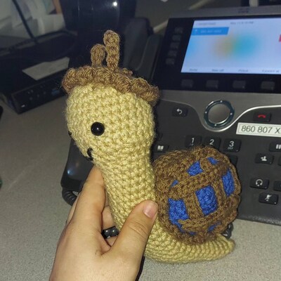 Crochet Pumpkin Pie Snail Pattern Crochet Snail Plush Fall - Etsy Canada