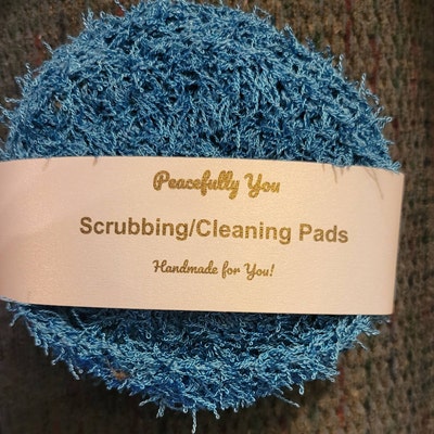 Set of 4 SPARKLE Dish Scrubbies/cleaning Pads Pot & Pan Sponge and ...