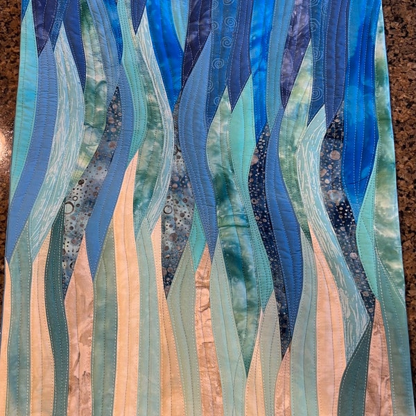 Large Wave Landscapes, Patchwork Tutorial, PDF Tutorial, Instant ...