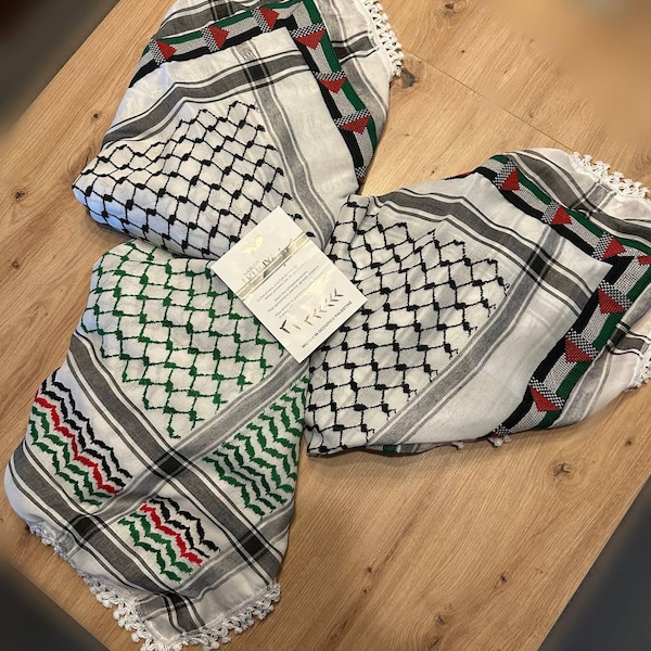 Original Kufiya From Palestine | Colored | Kuffeyeh, Kufiya, Hatta ...