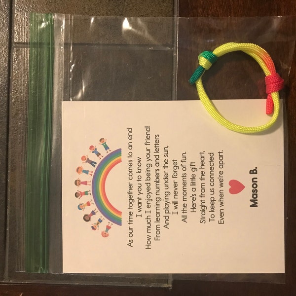 End of Year Gift From Student or Teacher to Student - Friendship Gift ...