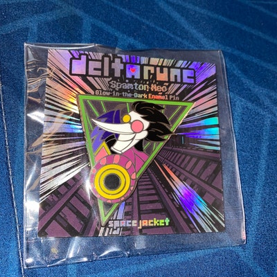 Spamton/spamton Neoglow-in-the-dark Enamel Pin Free Sticker - Etsy