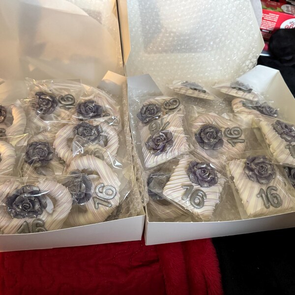 12 Sets (24 Oreos Total) Chocolate Dipped Bride and Groom Oreos ...