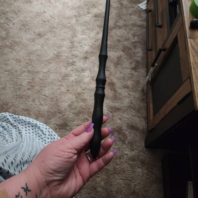 Laser Cut Wand Stand With Engraving Black Walnut or Cherry - Etsy