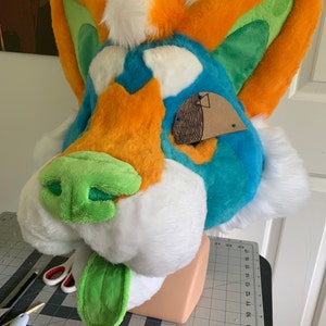 Fursuit Nose Pattern and Tutorial Pickable Plush Dog Snout W/ Nostrils ...