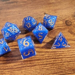 Purple Glitter Galaxy Dice Moth Dice Set - Etsy