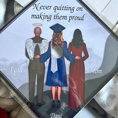 Custom Memorial Cap Decoration, Personalized Memories Graduation Cap ...