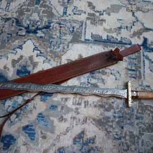 Hand Forged, Custom High Carbon Steel Sword 22 Inches, Full Tang ...