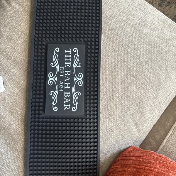 Fathers Day Gift, Custom Bar Mat Home Bar Idea Accessories Bartender ...