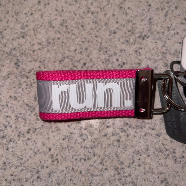 Run Key Fob, Running Key Chain, Runner Key Ring, Key Holder, Wristlet ...