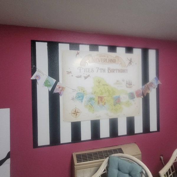 Editable Neverland Birthday Backdrop, Peter Pan Birthday, Disney Party ...