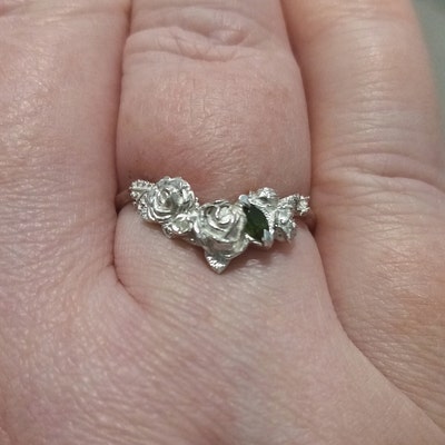 Cherry Blossom Ring, Sakura Ring Silver/gold/rose Gold/white Gold ...