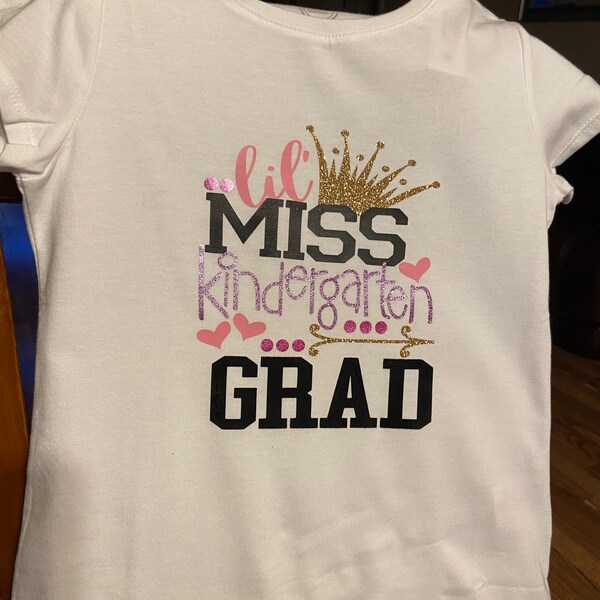 Little Miss Kindergarten Grad SVG DXF Eps and Png Files for Cutting ...