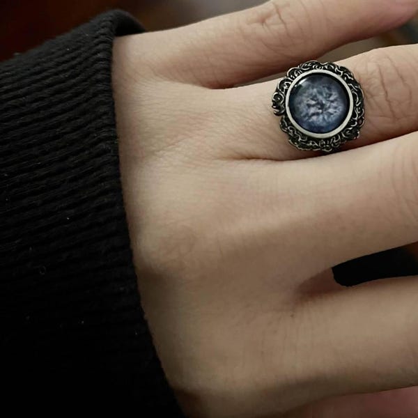 EXCLUSIVE Dark Moon Ranni Ring, Adjustable Glow-in-the-dark Vintage ...