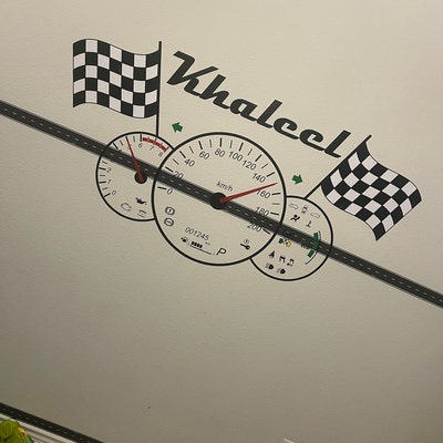 Speedometer Decal, Racing Car Speedometer Vinyl Wall Sticker ,kids Room ...