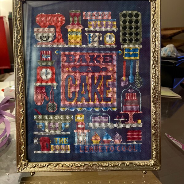 Bake a Cake - Cross Stitch Pattern (digital Format - PDF) - Etsy