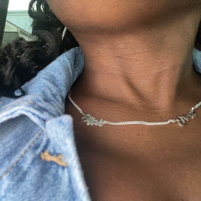 Multiple Name Necklace With Curb Chain by Caitlynminimalist Friendship ...