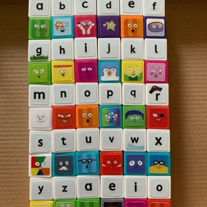 Alphablocks Face Stickers, Waterproof, Scratch and UV Resistant, Peel ...