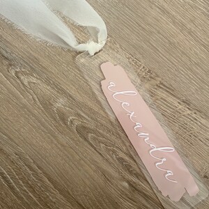 Personalized Bookmark Acrylic Book Mark Bookmark - Etsy