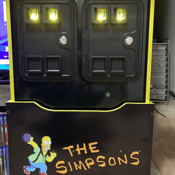 Arcade1up the Simpsons Front Riser Decal Vinyl Sticker Krusty, Simpsons ...