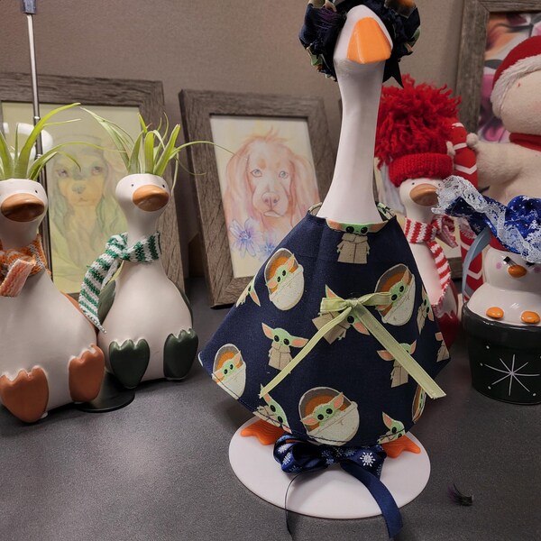 Rain Coat/yellow/goose Dress/goose Clothes/concrete Goose/goose/lawn ...