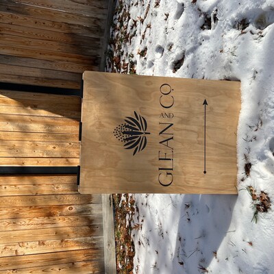 Personalized A-frame Sign, Custom Business Sign, Sandwich Sign, Sidewalk Sign, Event Sign, Wood ...