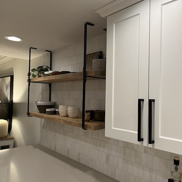 Suspended Ceiling Mounted Shelf Bracket, Floating Island Shelf ...