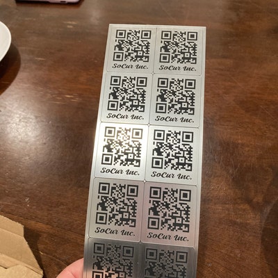 Custom QR Code Plate Logo Map Menu Google Reviews - Etsy