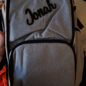 Custom Embroidered Name Iron on Patch Script Font Personalized | Etsy