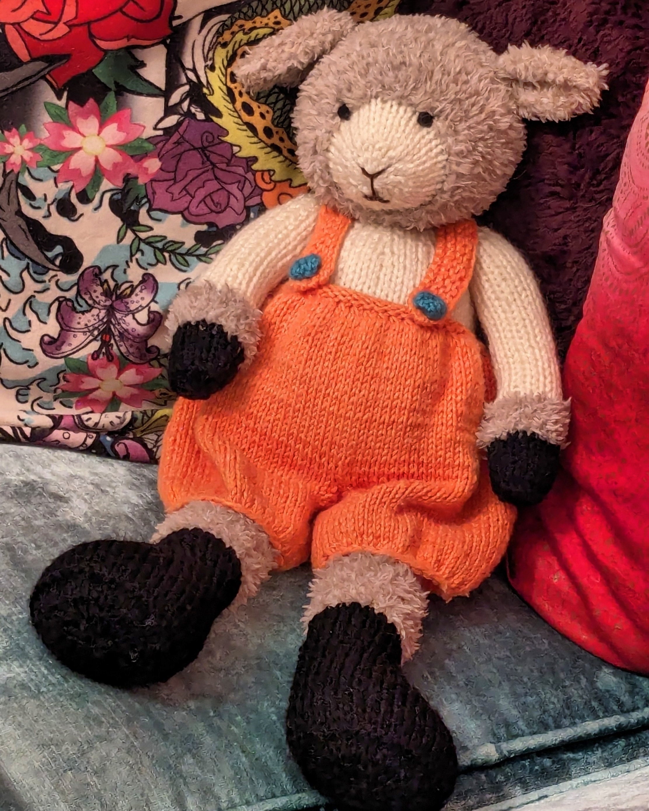 New! Tearoom Lambs Toy Knitting Pattern/ Sheep Knitting Pattern/ In the ...