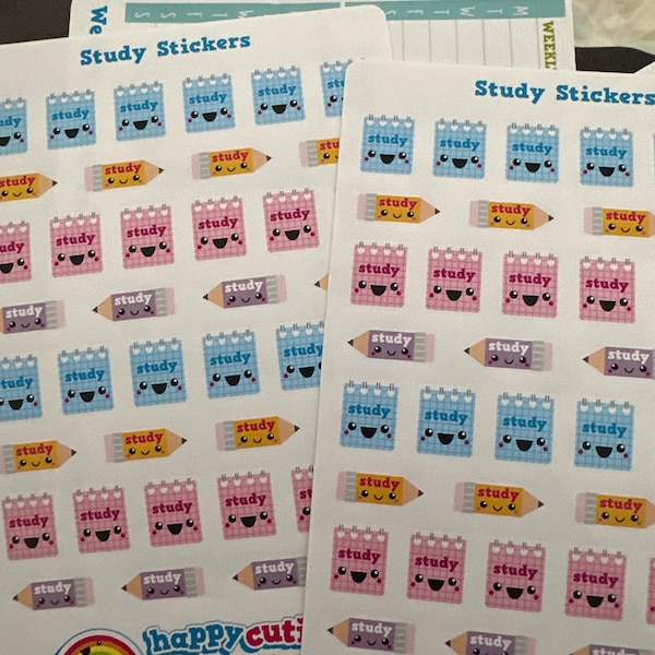 40 Cute Study/college/university/school Planner Stickers - Etsy