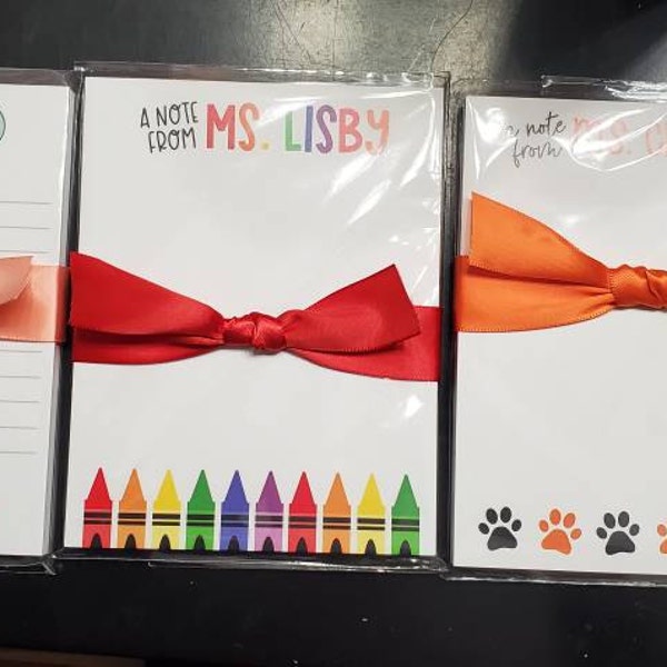 Teacher Notepad Gift, Teacher Appreciation, Smiley Face Notepad for ...