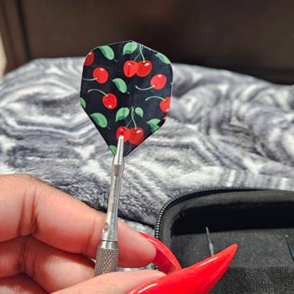 Custom Designed PEAR Dart Flights , 1 Set of 3 Flights, Personalized ...