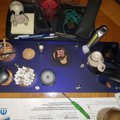 8X7 Mini Dab Concentrate Tray Cleaning Station W/ Greek Glass ISO Swab ...