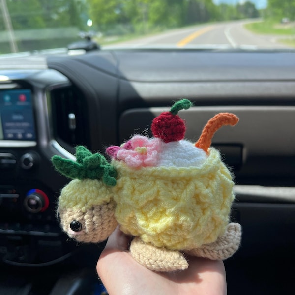 Peppermint Turtle Crochet Pattern PDF, Christmas Candy Cane Pattern ...