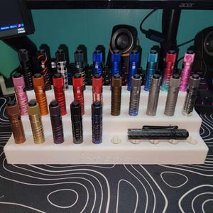 O-light 18 POSITION Triple Deck Stand Fits I5t and Most AA Battery ...