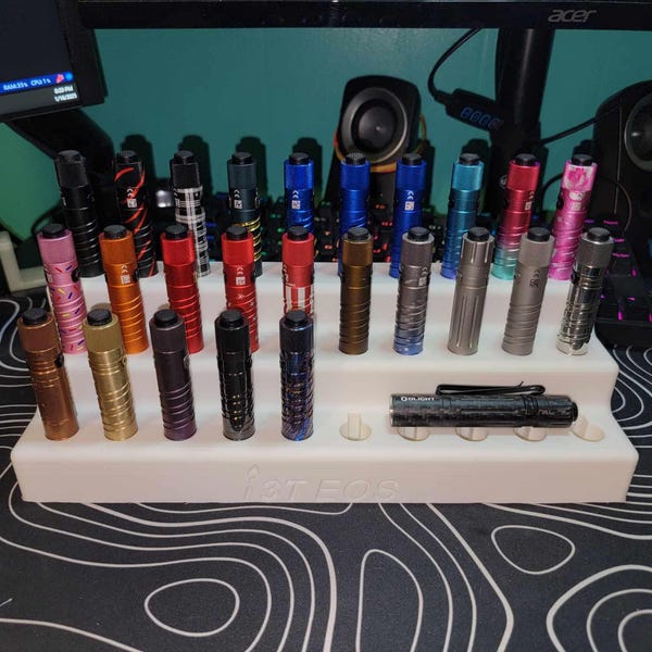 O-light 18 POSITION Triple Deck Stand Fits I5t and Most AA Battery ...