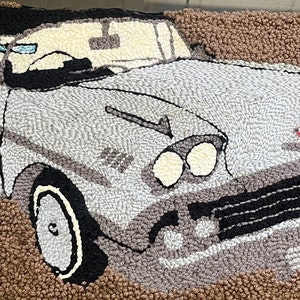 Retro Checkers on Fire Tufted Rug Slippers - Etsy