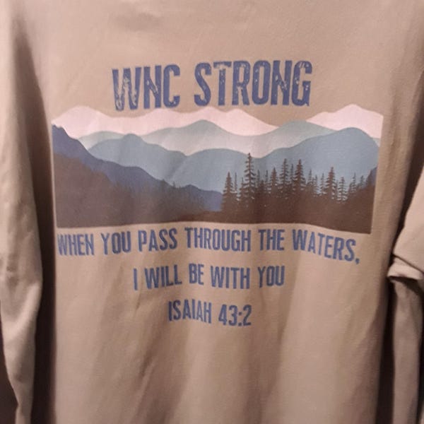 WNC Strong Mountain Scene Kiss-cut Sticker - Lineman, First Responder ...