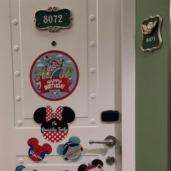 Disney Cruise Door Magnets - Disney Character Inspired Magnet Set - Etsy