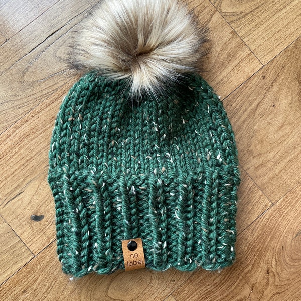 Knitting Beanie PATTERN | Outsider Beanie Pattern | Beginner Knitter ...