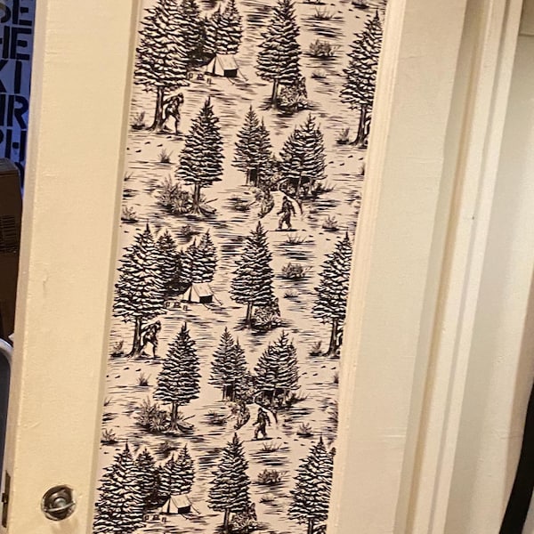 Sasquatch Removable Peel and Stick Wallpaper - Black Bigfoot Yeti ...