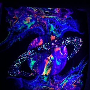 Neon Rift Blacklight Tapestry psychedelic Fluid Art UV | Etsy