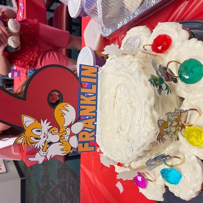 Tails Cake Topper, Sonic Topper, Sonic Theme Birthday Party, Sonic ...