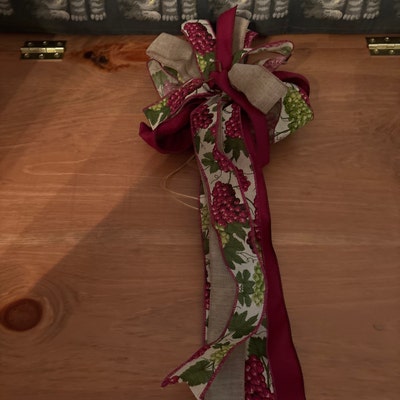 Patriotic Bow, Country Farmhouse Bow in Red White & Blue, 4th of July ...