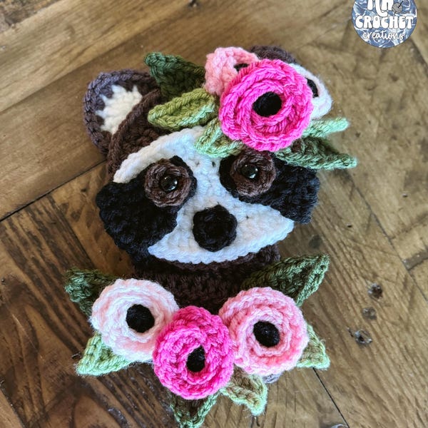 Crochet Pattern - INSTANT PDF DOWNLOAD - Crochet Raccoon - Boho - Boho ...