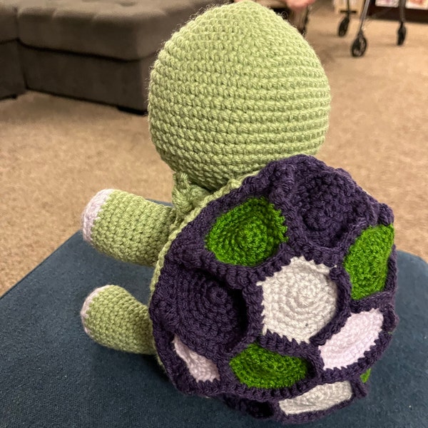 Turtle Toy Pattern, Turtle Tutorial, Mosaic Turtle, Cute Crochet Turtle ...