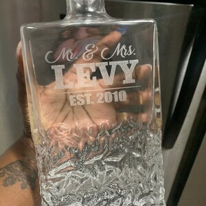 Personalized Decanter Set Bourbon Decanter Whiskey Decanter and Glasses ...