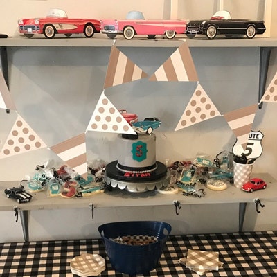 Classic Car Table Centerpieces 57 Chevy Centerpieces Personalized ...